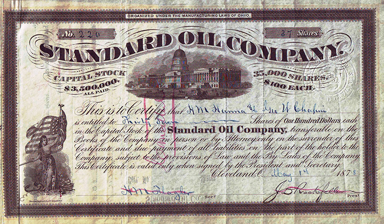 THE HISTORY OF THE STANDARD OIL COMPANY – Scacchiere Storico